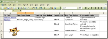 Upload Test cases from Excel to Quality Center(QC) - The Bug Finding